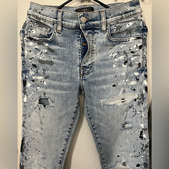 AMIRI | Jeans | Amiri Light Blue Denim Jeans | Poshmark